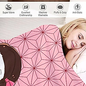 OYYFECC Anime Blanket Throw Flannel Fleece Warm Blankets Comfortable Bedding for Kids Adults Gifts Bed Sofa Living Room 50"X40"