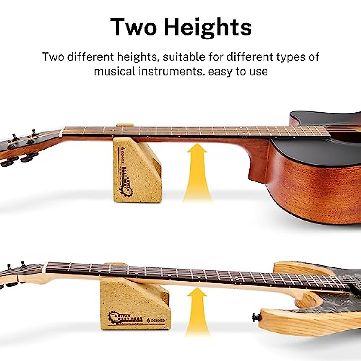 Donner Guitar Neck Rest Cradle, Guitar Bench Neck Support Pillow for String Changing, Repair Cleaning Care Tool for Guitar Workstation