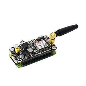 Ingcool GSM/GPRS/GNSS Bluetooth HAT Expansion Board for Raspberry Pi 4B/ 3B+/ 3B/ 2B/ Zero W/Zero, Based on SIM868 Module Supports SMS, Phone Call, Global Position, Transfer Data, etc.