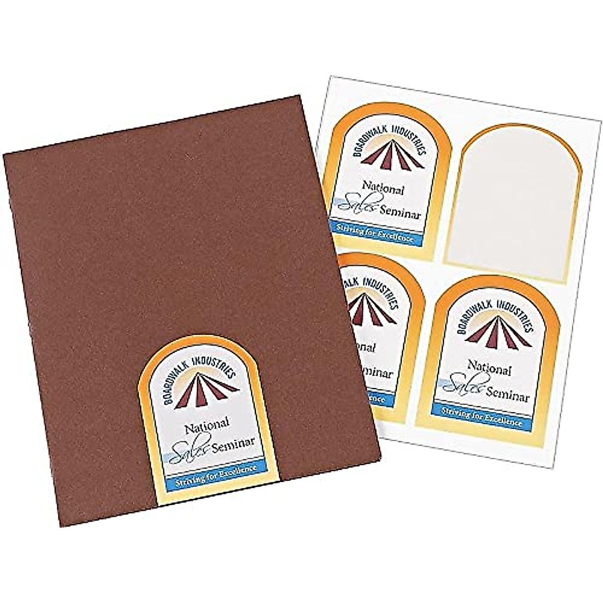 Avery Arched Wine Labels with Sure Feed for Laser Printers, 4.75" x 3.5", 40 White Labels (22826)