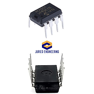 Juried Engineering Microchip MCP601-I/P MCP601 Single Supply CMOS Operational Amplifier DIP-8 Breadboard-Friendly (Pack of 4)