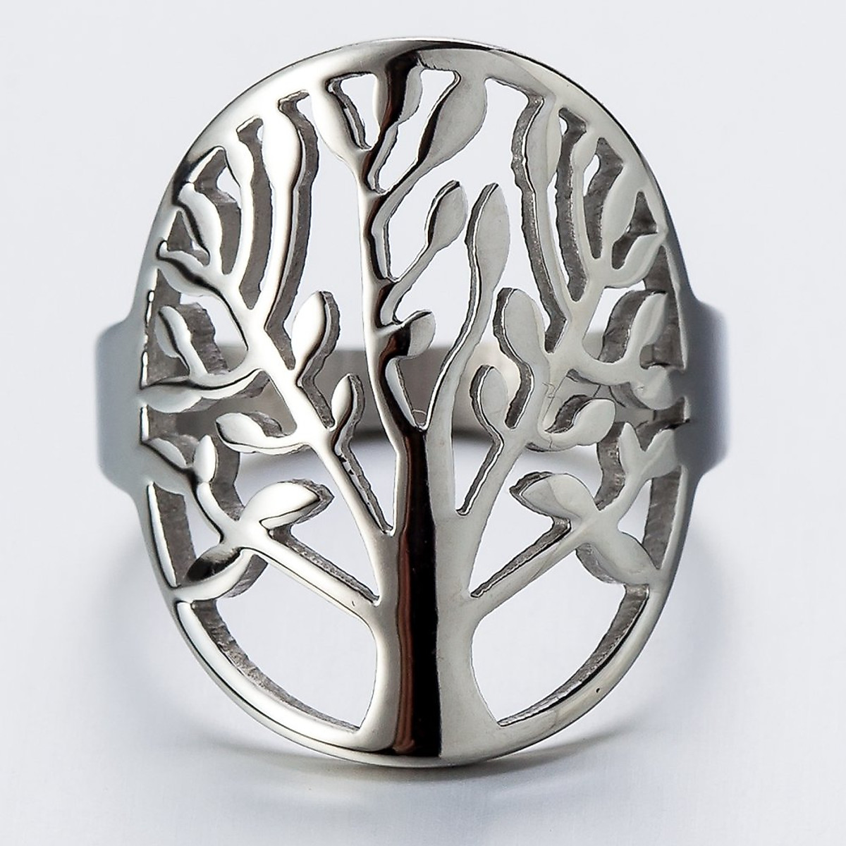 Jude Jewelers Stainless Steel Tree of Life Ring Statement Promise Anniversary Cocktail Party (13)