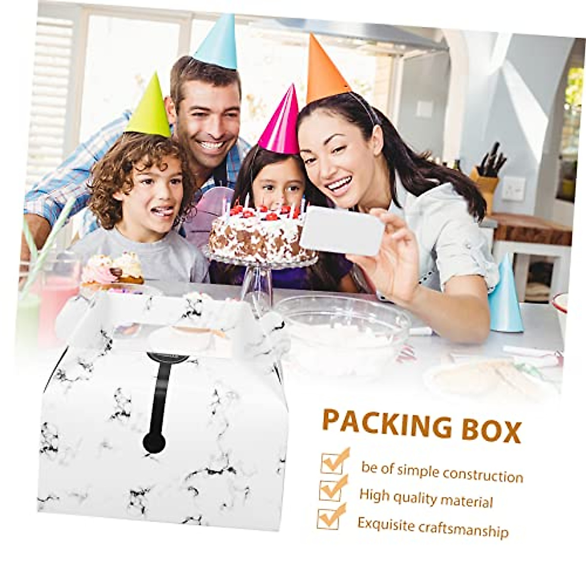 Laundry Soap Dispenser s 10pcs Boxes Baking Box Mini Cake Boxes Kraft Paper Candy Treat Boxes Cake Holders Dessert Paper White Birthday Cake Sandwich Container