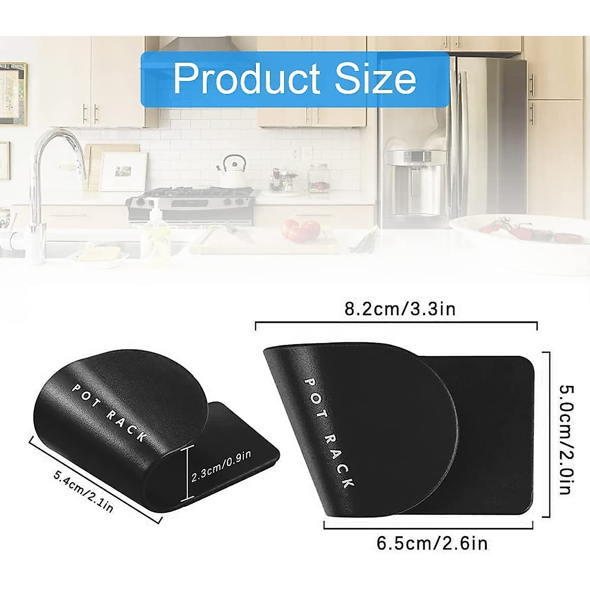 MHCYKJ 8 Pairs Lid Holder for Pots, Pot Lid Racks Wall Mount Pan Lid Holder Punch-Free Pot Lid Storage Organizer Adjustable Hanging Pan Cover Organizer for Home Kitchen Cabinet Door (Black+Green)