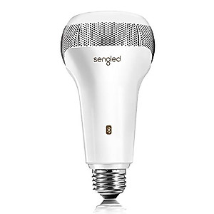 Sengled Solo Bluetooth JBL Speaker Light Bulb Dual Channel Dimmable LED Light Bulb App Controlled 45W Equivalent E26 Smart Timing Music Bulb, Compatible with Alexa via Bluetooth Connection