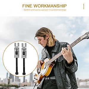 6 PCS/Set Double Locking Systyem Locked Saddles for Guitar Tremolo Bridge with Saddle Blocks