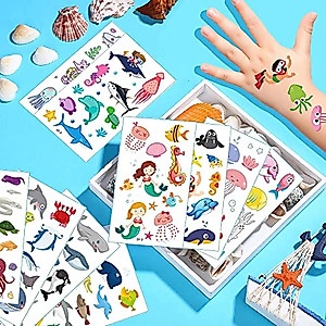 226Pcs Under the Sea Party Favors Ocean Sea Animals Themed Party Supplies for Boys Girls, Cute Sea Animal Party Favors for Birthday Party Supplies School Rewards Prize for Kids