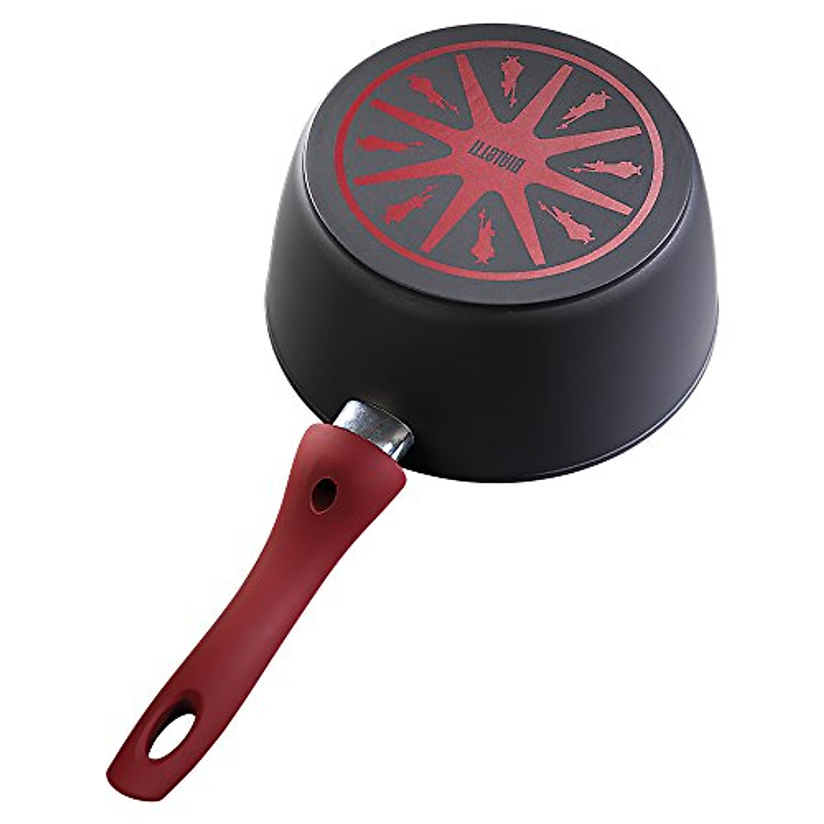 Bialetti Simply Italian Nonstick Covered Sauce Pan, 2.75 quart, Multicolored