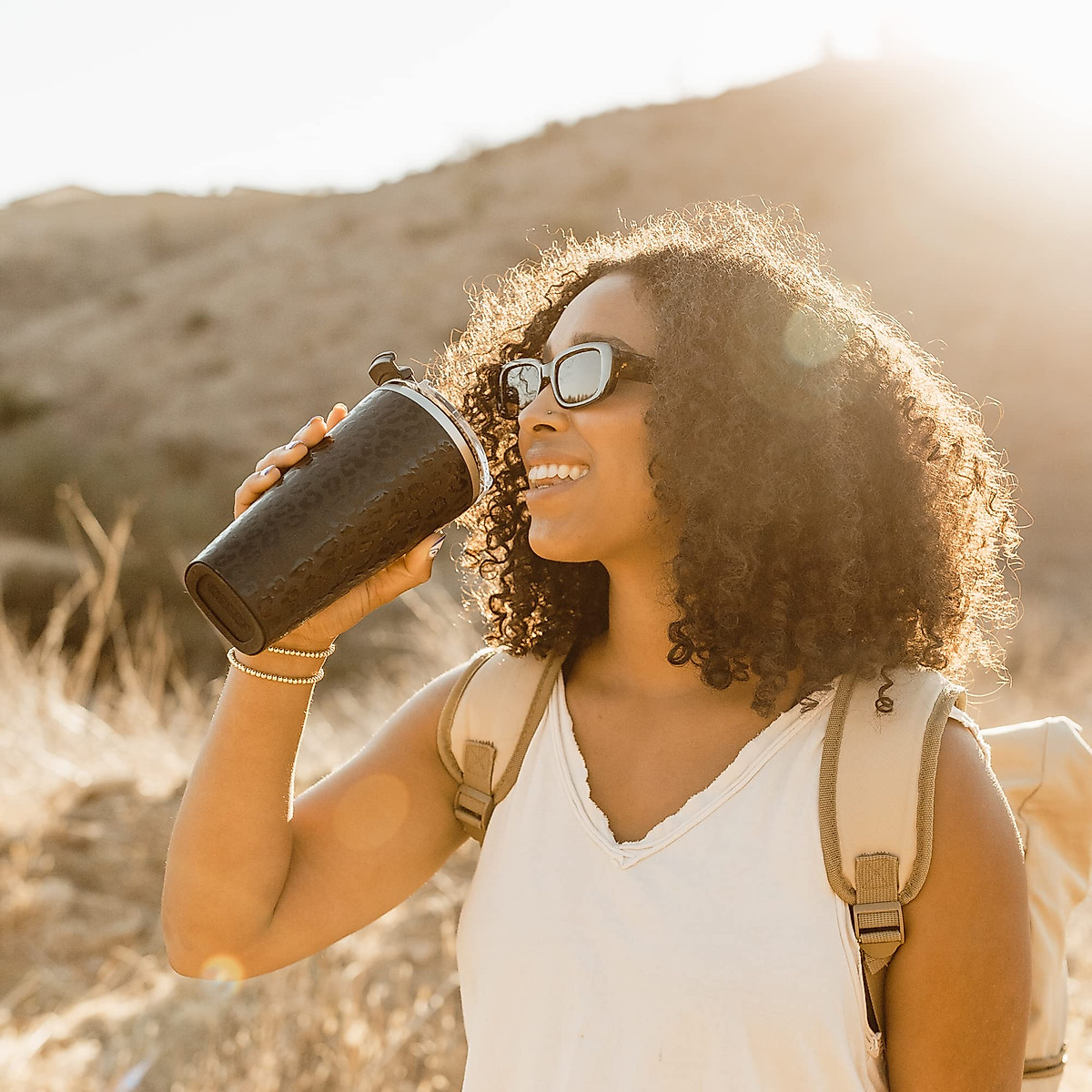 BrüMate Imperial Pint - 20oz 100% Leak-Proof Insulated Tumbler with Lid - Double Wall Vacuum Stainless Steel - Shatterproof - Travel & Camping Tumbler for Beer, Cocktails, Coffee & Tea (Carrara)