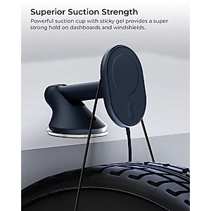 iOttie Velox Magnetic Wireless Car Mount for MagSafe iPhones - Charger Included. Compatible with iPhone 12 to 15 Series