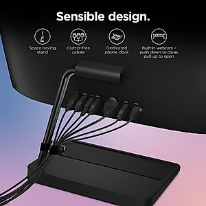 Lenovo 2024 IdeaCenter 22" FHD WVA AIO Desktop Intel 10-Core i3-1220P Intel UHD Graphics 8GB DDR4 256GB NVMe SSD WiFi AX Bluetooth HDMI Webcam RJ-45 Wireless KB Mouse Windows 11 Pro w/RE USB