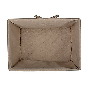 DII Farmhouse Chicken Wire Storage Baskets with Liner, Medium, Vintage Taupe, 11x7.88x7", 2 Piece