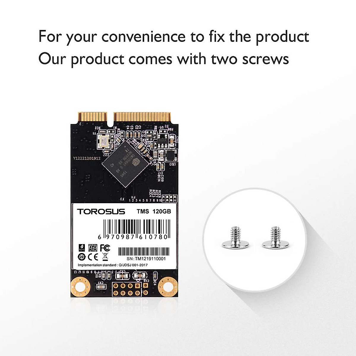 TOROSUS mSATA 50 * 30MM 120GB Solid State Drive for Laptop Computer Black/Blue