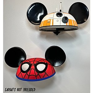 Ear Hat Wall Mount Display Compatible with Disney Ears, Black