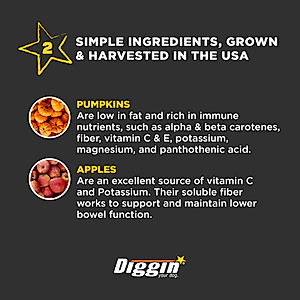 Diggin’ Your Dog FiRM UP! Pumpkin Super Supplement for Dogs and Cats, 16 oz (Pack of 2) - Made in USA, Digestive and Stool Consistency Support