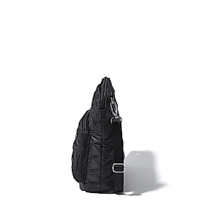 Baggallini Women's Modern Pocket Crossbody, Black Quilt