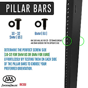 AxcessAbles 12U AV Rack Stand | 12 Space Component Rack Cabinet | Removable Side Panels for Open-Frame | 550lb Capacity Four Post Network Server Case| 19-Inch Rack-mountable Cabinet (RK12U)