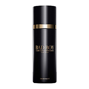 Carolina Herrera Men's Bad Boy Deodorant Spray, 3.4 Ounce, Black