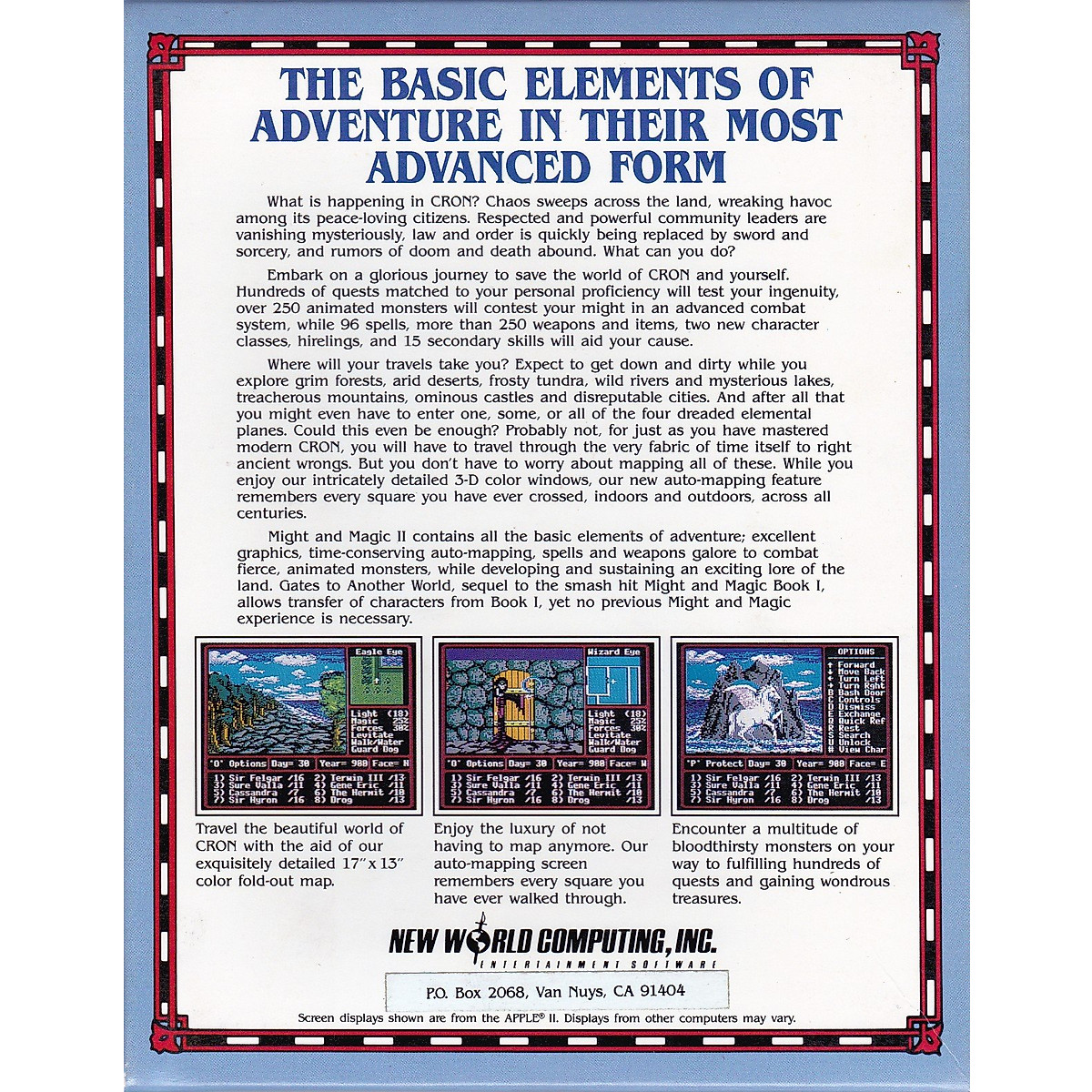 Might and Magic II (Commodore 64/128 - 5 1/4 disks)