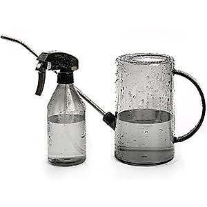 Watering Can Indoor, Small Watering Cans for House Plants, Succulents and Flowers, Long Spout, 1 Liter, with Bonus Plant Mister Spray Bottle