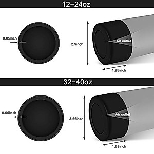 WUQID Protective Silicone Boot Sleeve for 12oz-40oz Sport Flask/Stanley Water Bottles Tumbler Anti-Slip Bottom Sleeve Cover for All Water Bottles Bottom Width of 2.83&3.56in