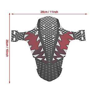 VGEBY1 Bicycle Mudguard Bicycle Rear Wheel Tire Mud Wings Road Mountain Bike Mud Guard Accessory with Cable Ties(B)
