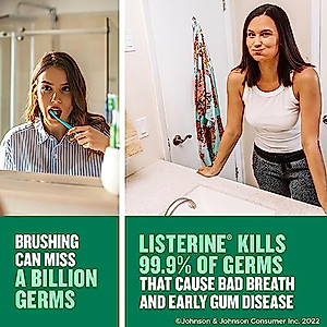 Listerine Freshburst Antiseptic Mouthwash for Bad Breath, Kills 99% of Germs That Cause Bad Breath & Fight Plaque & Gingivitis, ADA Accepted Mouthwash, Spearmint, 1.5 L
