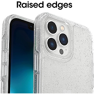 OtterBox iPhone 13 Pro Max & iPhone 12 Pro Max (Only) - Symmetry Clear Series Case - STARDUST - ultra-sleek - wireless charging compatible - raised edges protect camera & screen - Non-Retail Packaging
