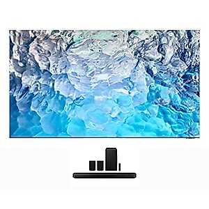 SAMSUNG QN65QN900BFXZA 65" 8K QLED UHD HDR Smart Infinity-Screen TV with a HW-Q990B Adaptive Soundbar with Surround Sound (2022)