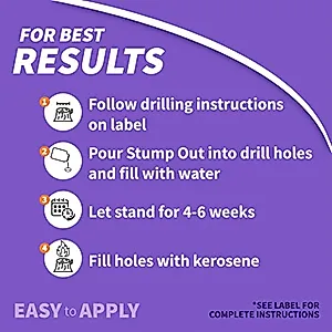 Bonide Stump-Out Granules, Do-it-Yourself At Home Stump Removal Pellets, 1 lb. Fast-Acting Formula for Outdoor Use