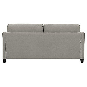 Serta Carmina Contemporary Upholstered 75" Living Room Sofa, Modern Couch for Two or Three, High Plush Seat Cushions and Back Pillows, Easy Assembly, Gray