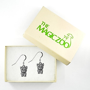 Sterling Silver Yorkie Puppy Earrings by The Magic Zoo