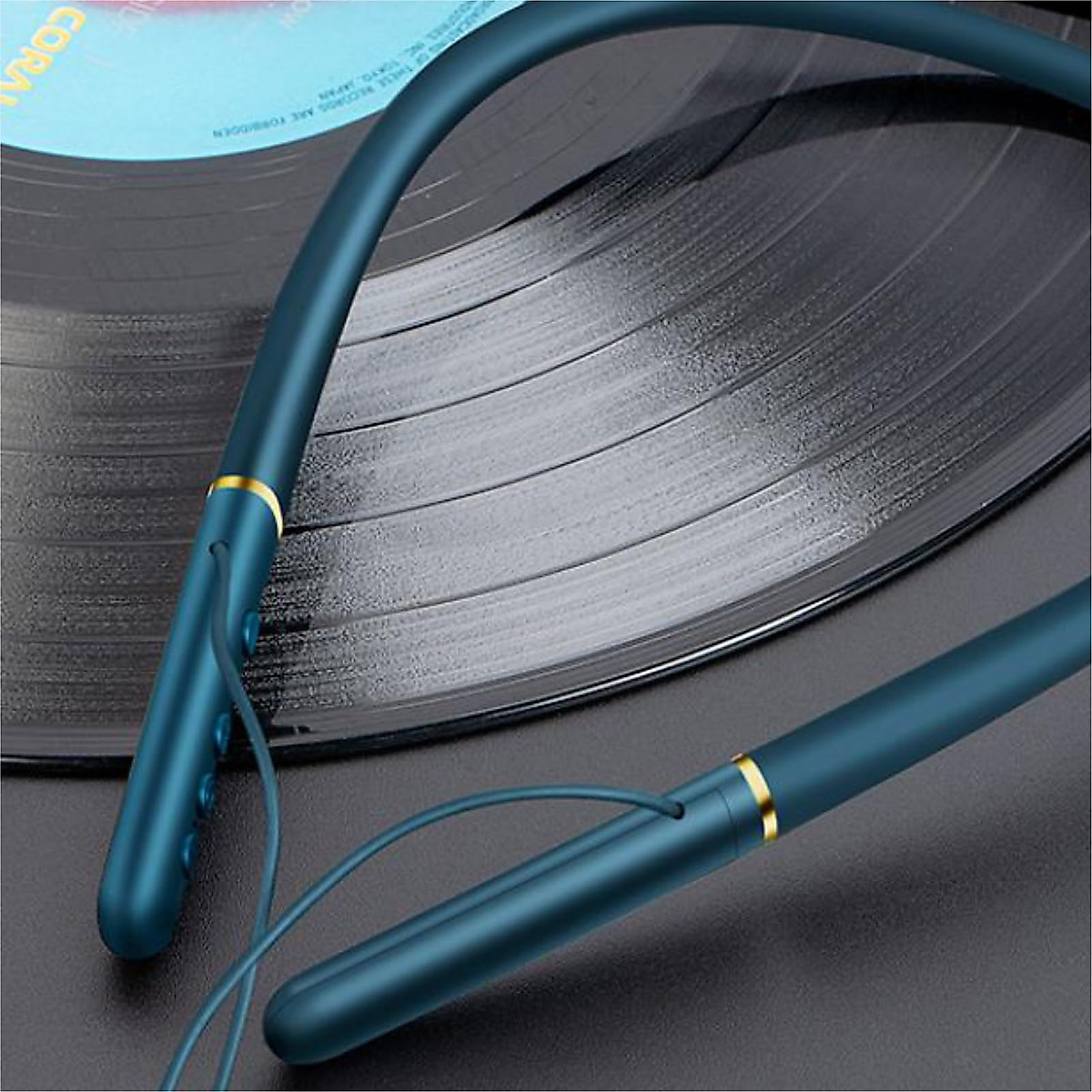 EGMITFX 2023 Sports Bluetooth Headset V5.2 Wireless Bluetooth Earbuds Neckband Headphones 48 Hours of Continuous Playback Time, Lossless Sound Support, Microphone and Volume Remote - Black