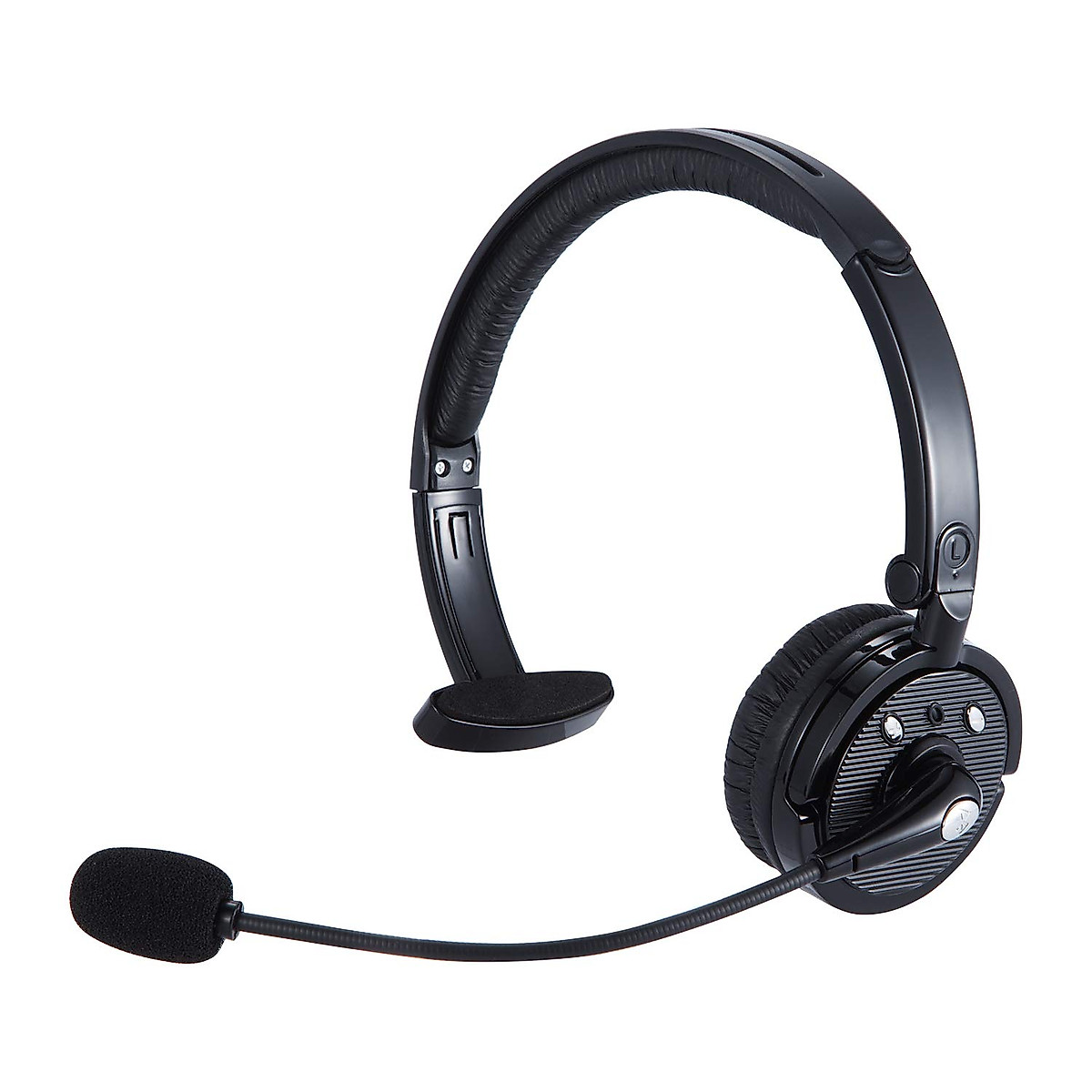 RAOPINGX Trucker Bluetooth Headset Wireless Headset with Mic Over The Head Headset On Ear Car Earphones Office Earpiece for Cell Phone Bluetooth V2.1 Compatible for iOS & Android