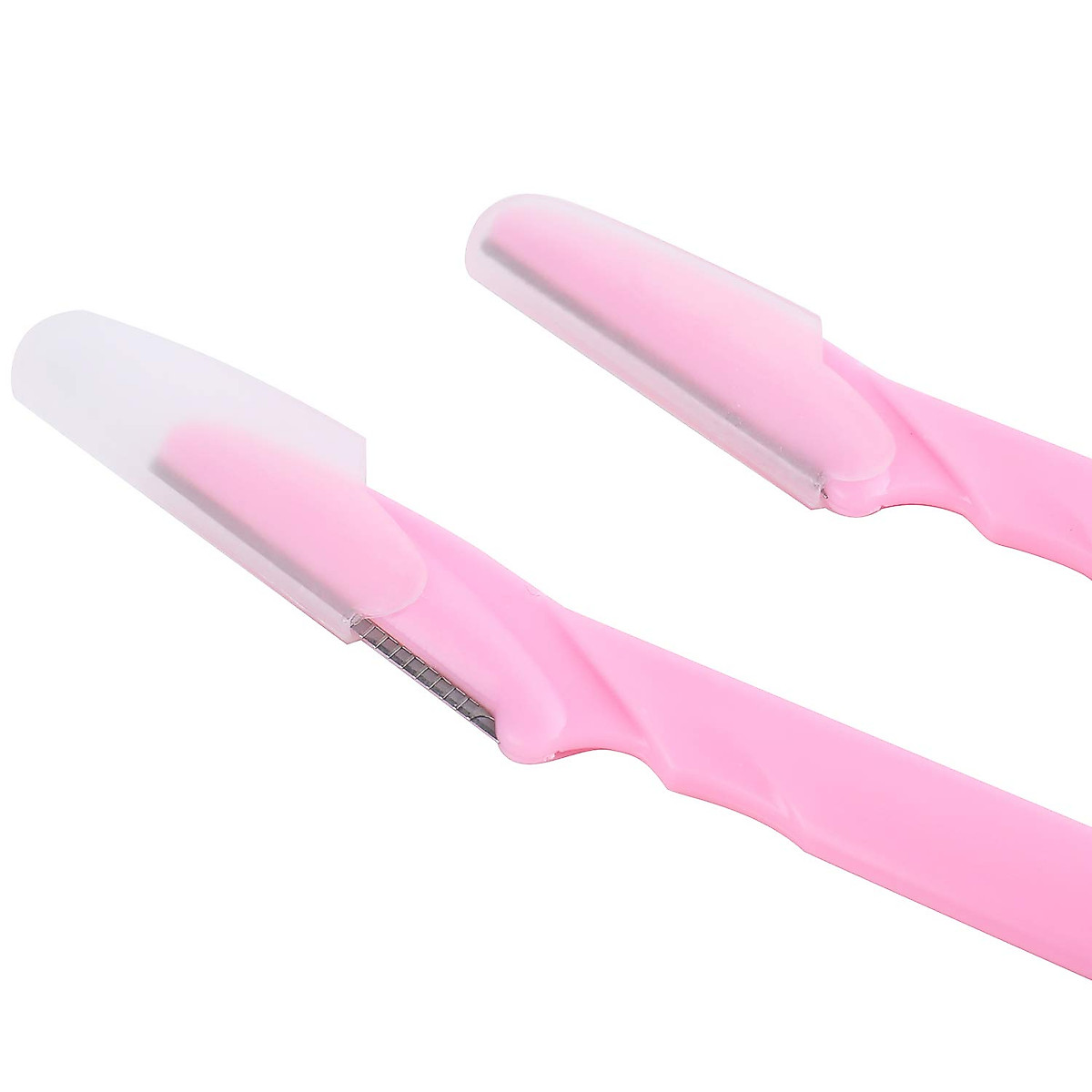 Foraineam 90 Pieces Eyebrow Razors Multipurpose Exfoliating Tool Eyebrow Trimmer Shaper Face Razor with Precision Cover