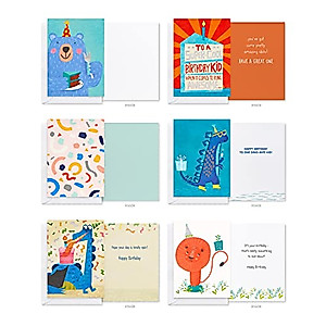 American Greetings Deluxe Kids Birthday Card Assortment, Bright and Cheerful Designs (40-Count)