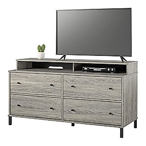 Ameriwood Home Kalissa Media Dresser for TVs up to 50", Gray Oak