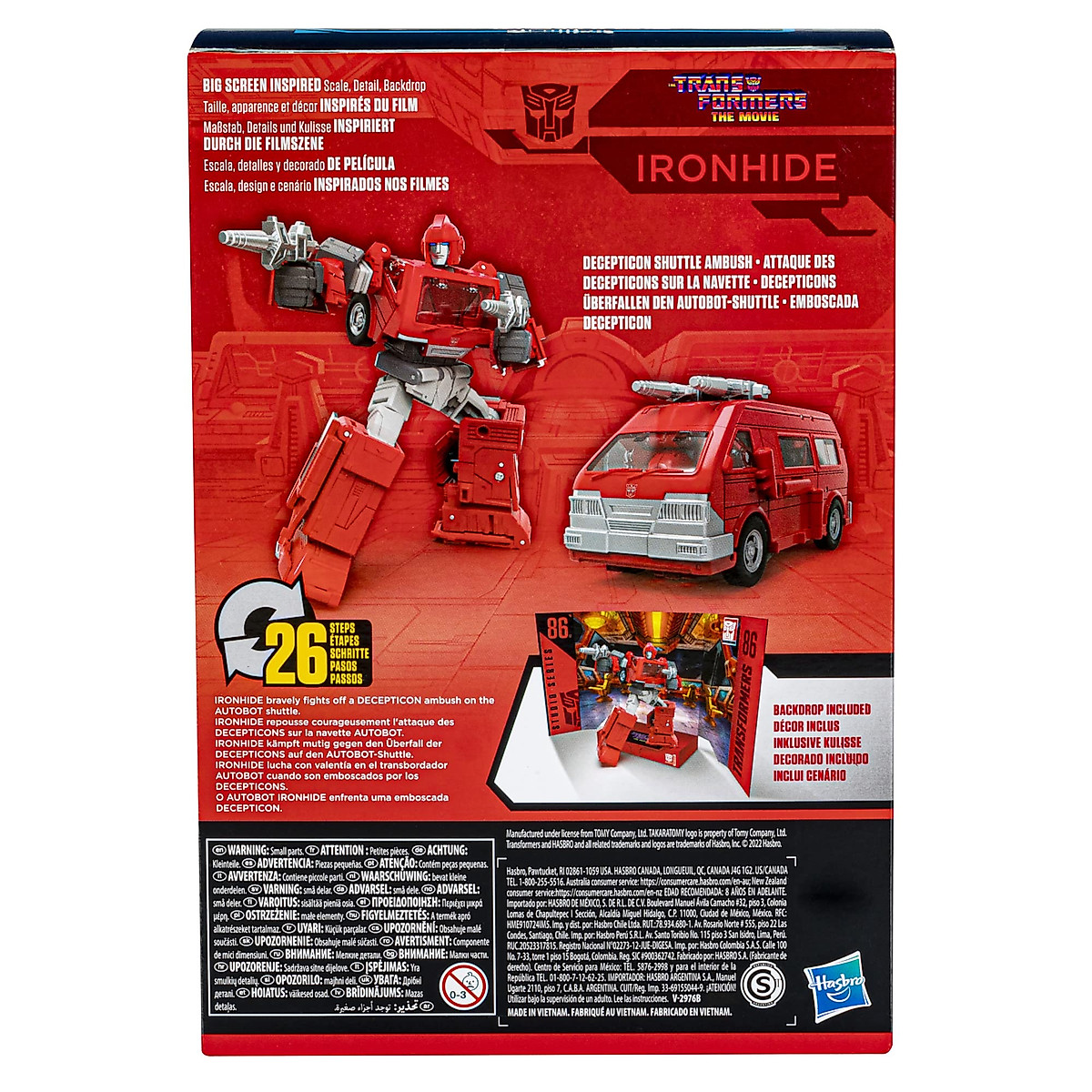 Transformers Toys Studio Series 86-17 Voyager Class The The Movie 1986 Ironhide Action Figure - Ages 8 and Up, 6.5-inch