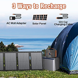 Portable Power Station 300W and Portable AC Power Bank 65W,ZeroKor Portable Power Station Bundle with AC Outlets for Home Use Camping RV Travel Emergency Van Life Explore