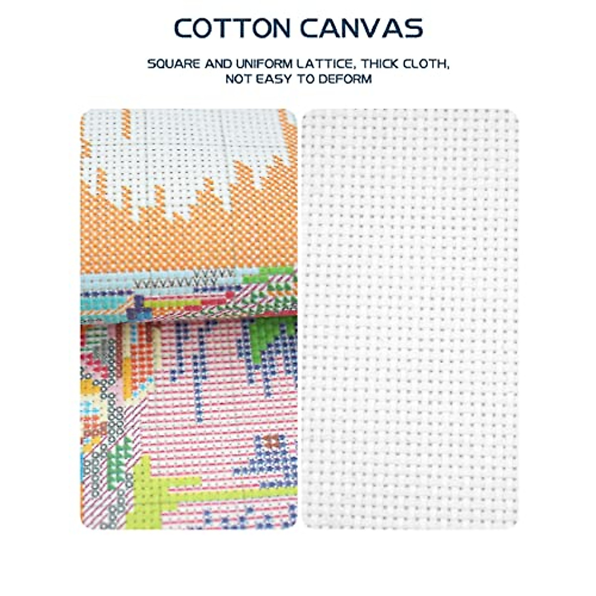 Joybohoo Cross Stitch Kits Stamped Full Range of Embroidery Starter Kits for Beginners DIY 11CT 3 Strands -Animal(Printed) 23.6x19.7 inches