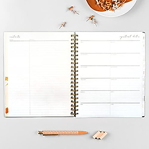 Blue Sky Life Note It 2023-2024 Academic Year Weekly and Monthly Planner Notes, 8.5" x 11", Frosted Cover, Wirebound, Hannah Frosted (142588-A24)
