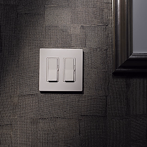 Lutron SC-2-SW Lutron CW-2 Claro Two Gang Designer Wall Plate