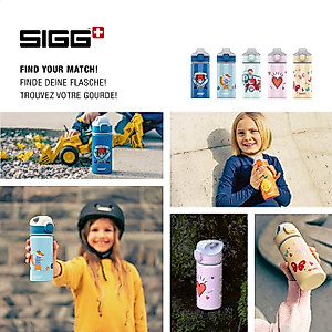 SIGG - Kids Miracle Water Bottle - Lemons - Lightweight Aluminium with Leak-Proof Lid - One Hand Children's Drink Bottle - 13 Oz