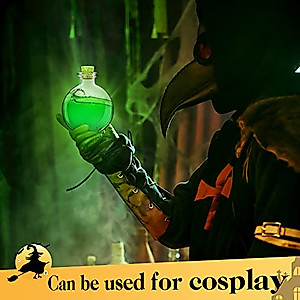 12 Pcs Spherical Glass Bottles with Cork 8.5 oz Round Potion Bottles Clear Halloween Potion Bottles Decor Decorative Glass Sphere Jar for Sand Costume Props DIY Crafts