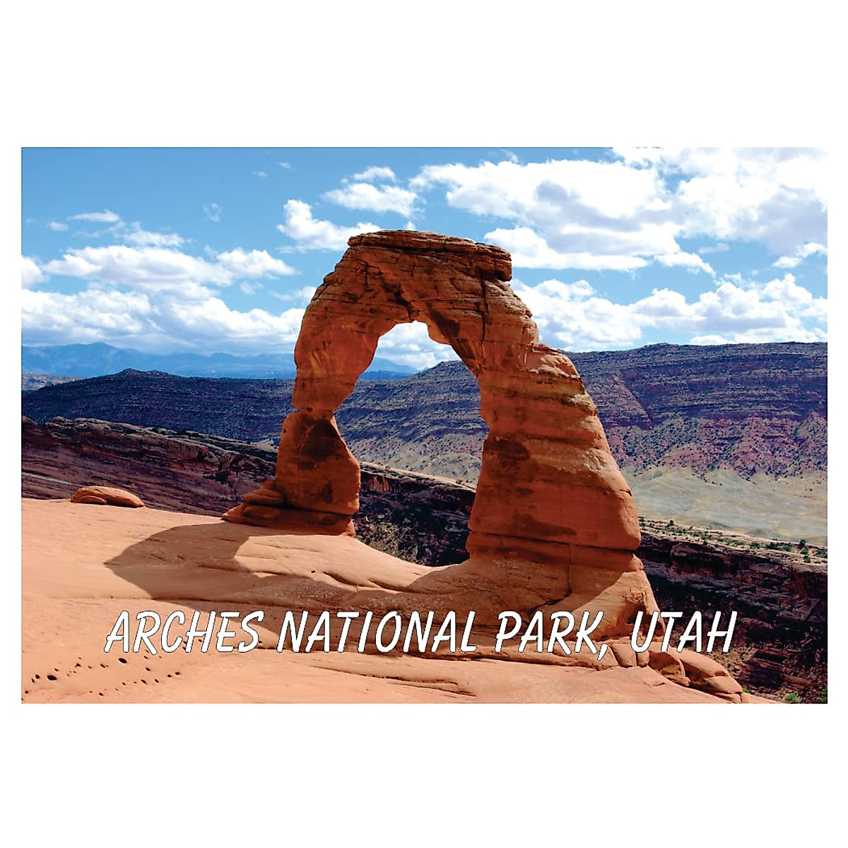 Arches National Park, Utah, Mountains, National Monument, Souvenir 2 x 3 Photo Fridge Magnet