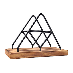 Zilphoba Napkin Holder, Wooden Napkin Holders for Kitchen, Dinner Table, Cocktail Bar, Tablecloth Decor