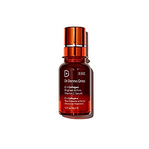 Dr. Dennis Gross C + Collagen Brighten & Firm Vitamin C Serum: for Dull Complexion, Wrinkles, Uneven Tone and Texture, 1.0 fl oz