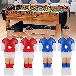 Alomejor Table Soccer Player Football Man Table Guys Man Soccer Player Part 2 Red and 2 Blue for Table Football Replacements Set of 4 pcs