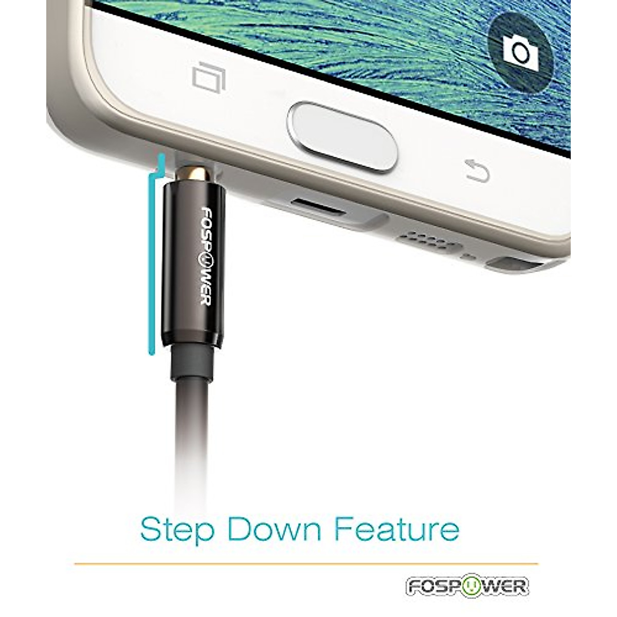 FosPower Audio Cable (15 FT), Stereo Audio 3.5mm Auxiliary Short Cord Male to Male Aux Cable for Car, Apple iPhone, iPod, iPad, Samsung Galaxy, HTC, LG, Google Pixel, Tablet & More