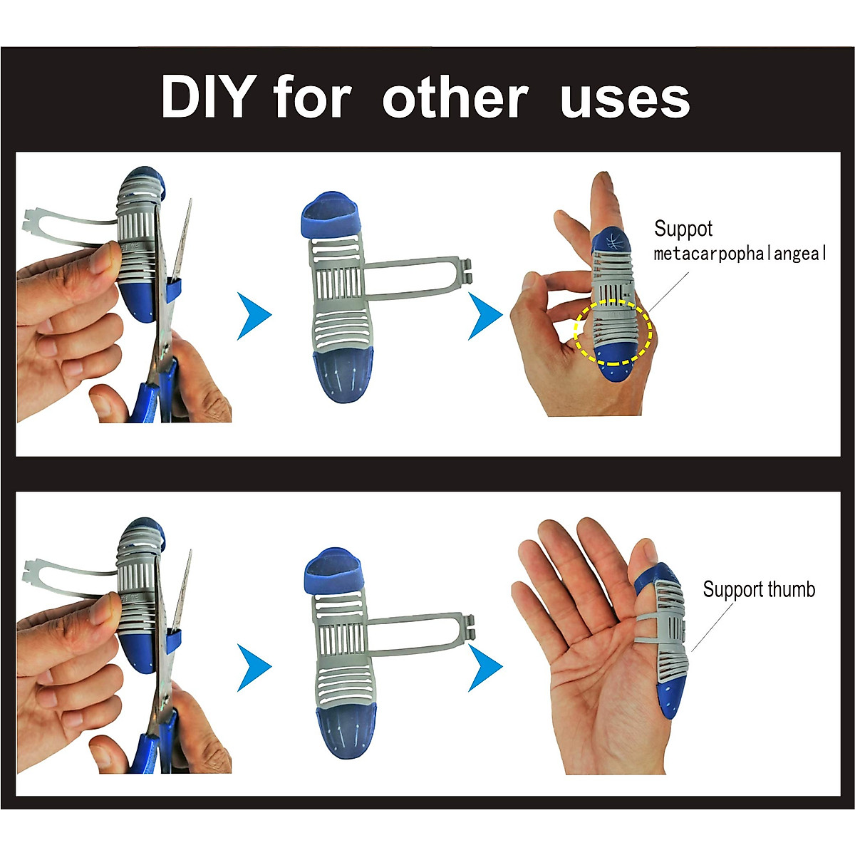 Lynnmed Sport finger guard splints (one pair) basketball finger protector Sport Injuries, Basketball, Volleyball, Bowling fits Index, Middle Finger, Ring, Pinky